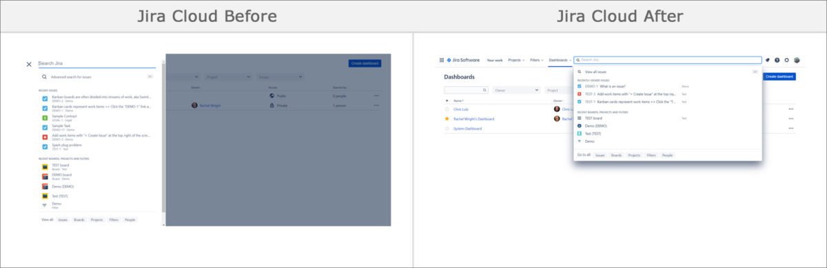 Jira Cloud Navigation Comparison - Strategy for Jira®