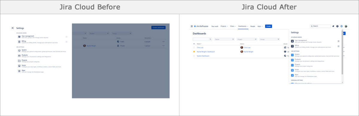 Jira Cloud Navigation Comparison - Strategy for Jira®