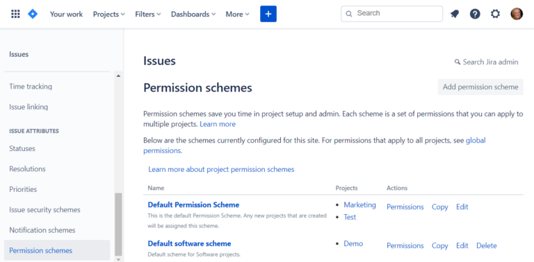 Default Jira Project Permissions - Strategy for Jira®